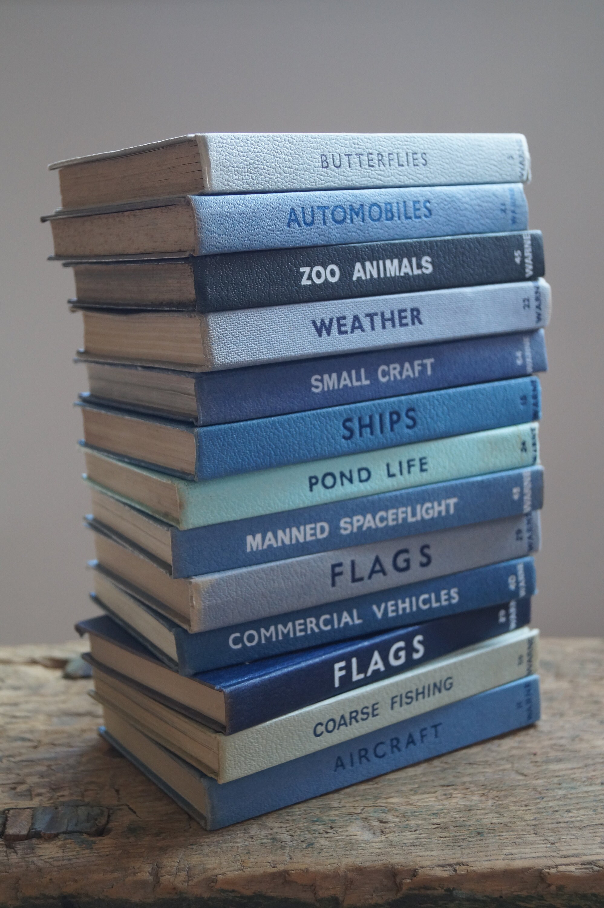 Observers Books Vintage Colourful Display Shelf Decor - Etsy UK