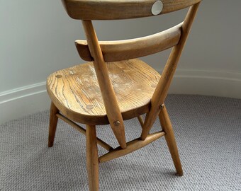 Ercol Yellow Dot Chair Child s Vintage Chair Playroom furniture Bedroom Nursery Decor Retro Mid Century Wooden