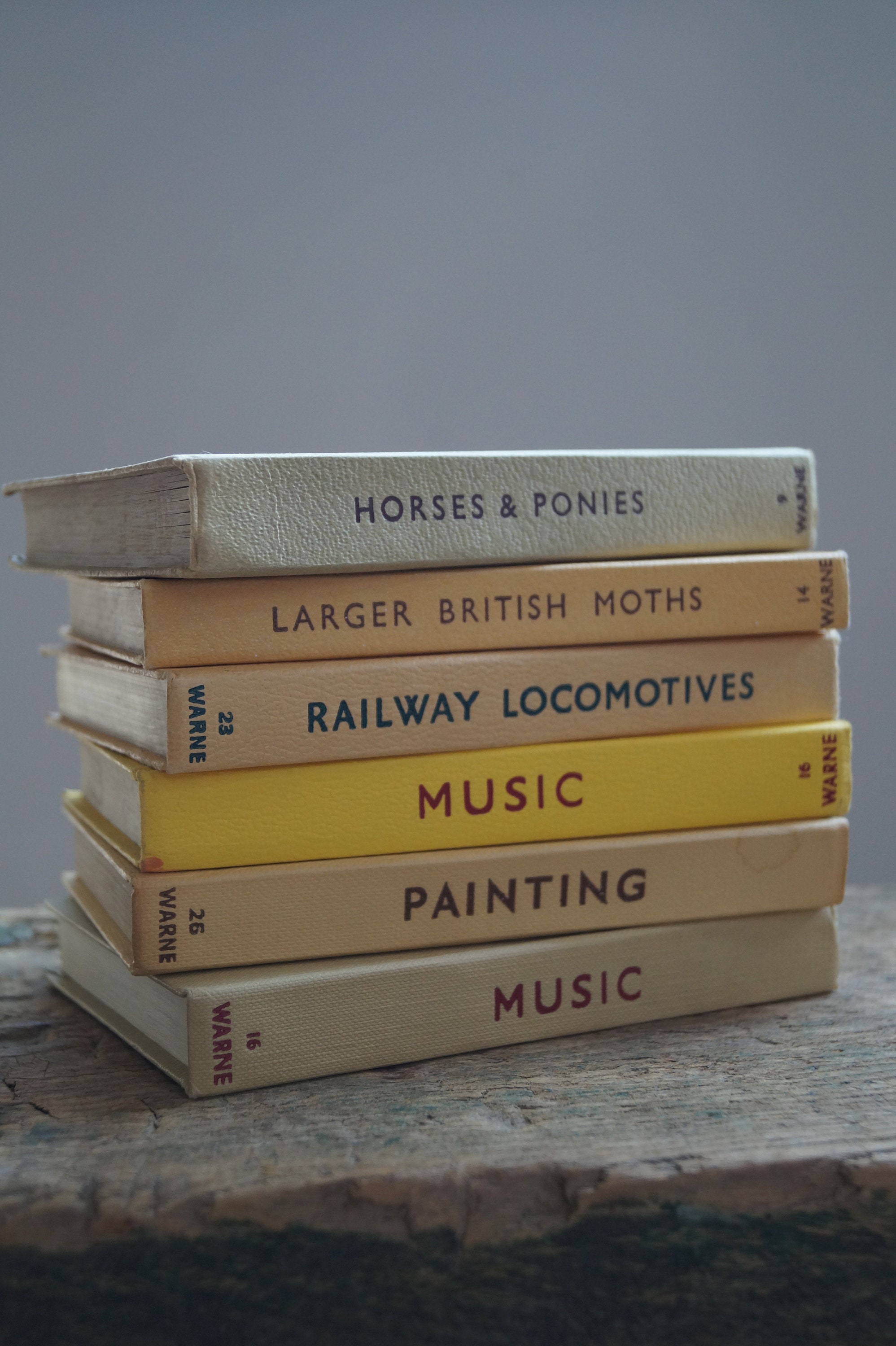 Observers Books Vintage Colourful Display Shelf Decor - Etsy UK