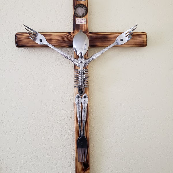 Silverware Cross - Etsy