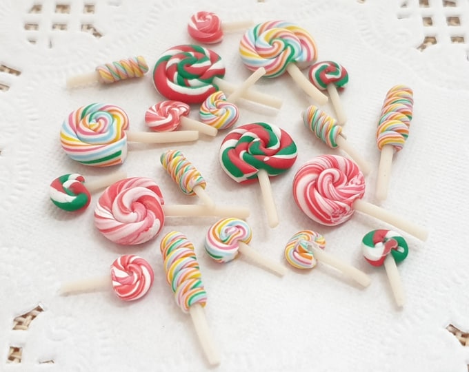 Miniature Lollipop Candy Dollhouse Accessory Sweet Food, 1 12 & 1 6 ...