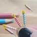 Miniature Birthday Cake Candle Mini Fake Candle Set for - Etsy