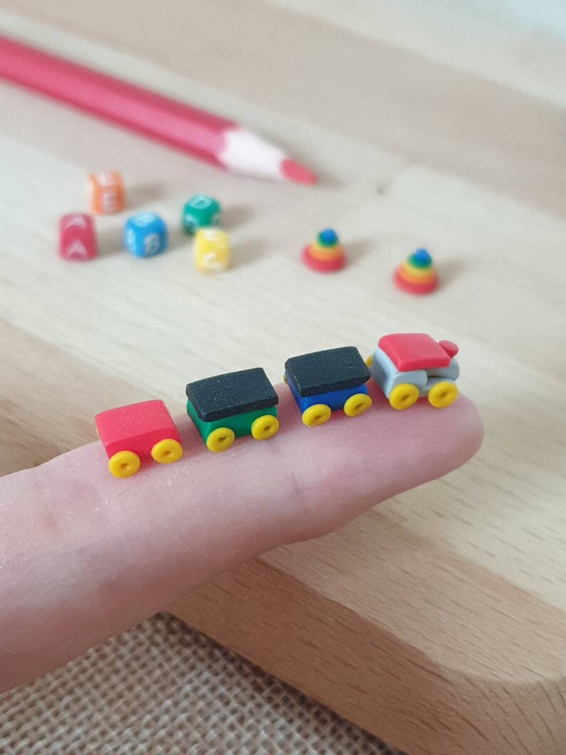 Super Tiny Polymer Clay Miniature Set Mini Dollhouse - Etsy