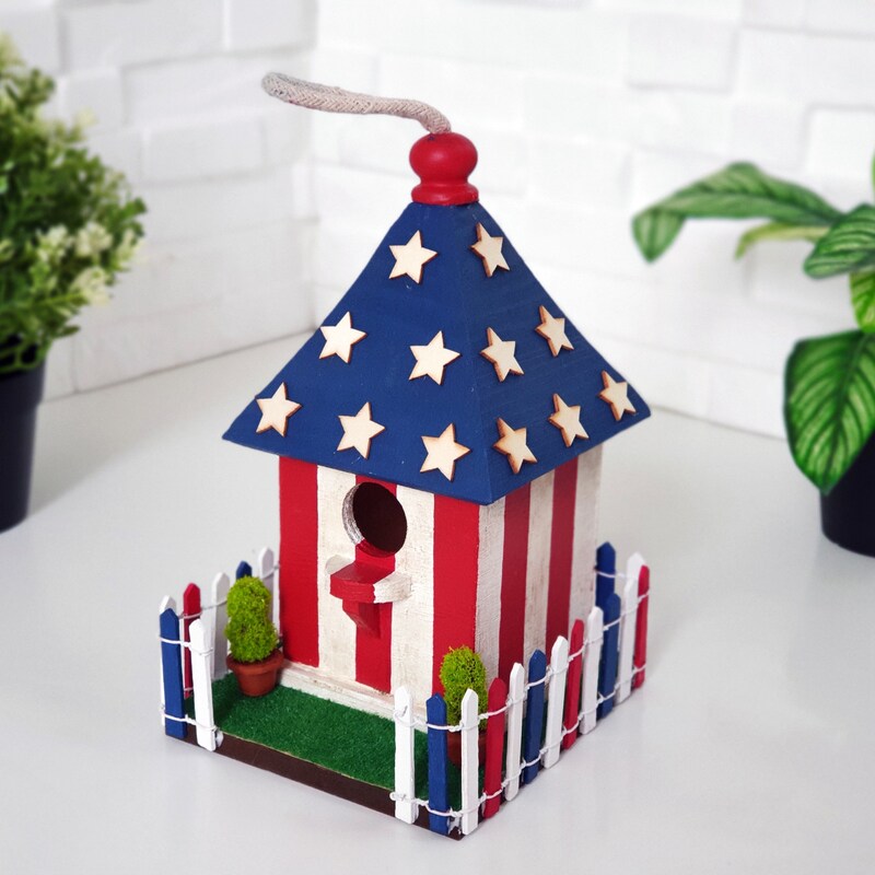 Patriotic Birdhouse - Etsy