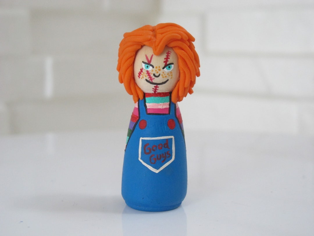 Chucky Peg Doll, Horror Collectibles, Gift for Horror Movie Fans ...