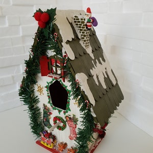 Christmas Birdhouse Decor, First Christmas Home Gift, Christmas Village ...