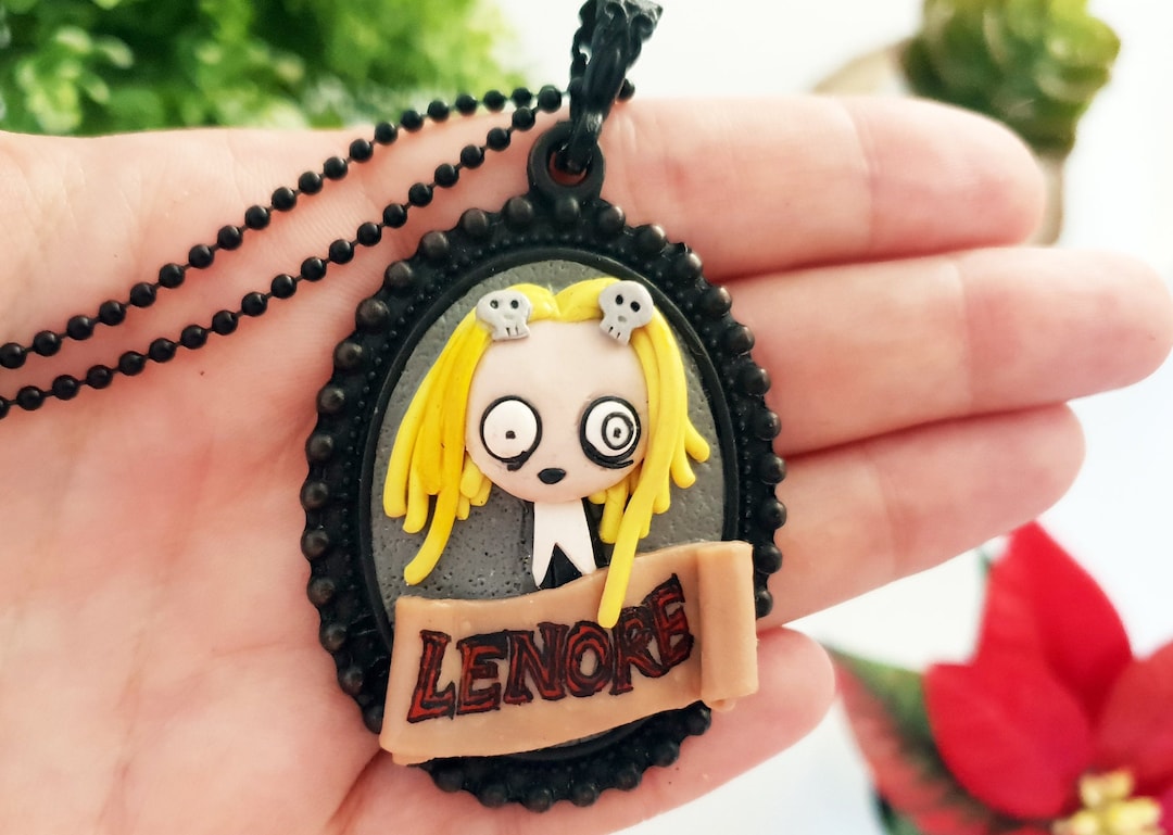 Lenore Roman Dirge the Cute Little Dead Girl Necklace, Polymer Clay ...