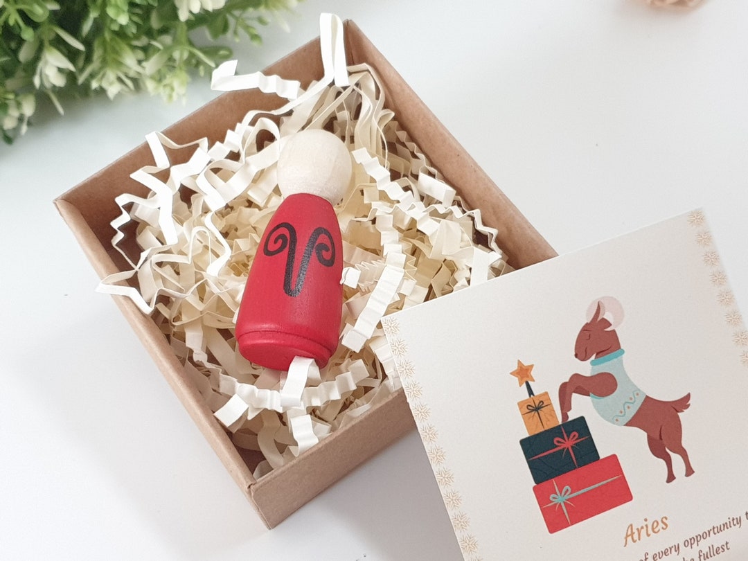 Zodiac Star Sign Peg Dolls, Christmas & Birthday Gift for Astrology ...