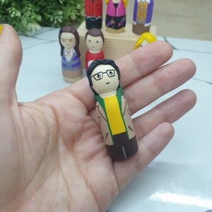 The Big Bang Theory Wooden Peg Doll Gift Set - Etsy