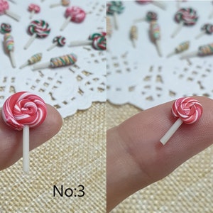 Miniature Lollipop Candy Dollhouse Accessory Sweet Food, 1 12 & 1 6 ...