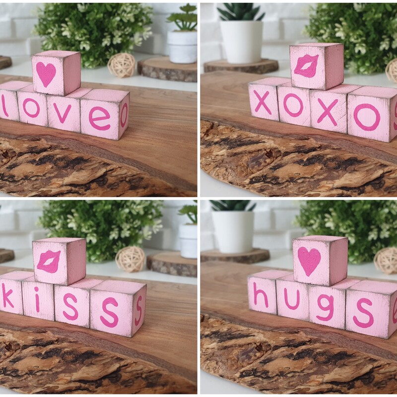 Valentines Day Blocks - Etsy