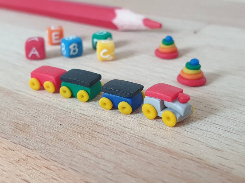 Super Tiny Polymer Clay Miniature Set Mini Dollhouse - Etsy