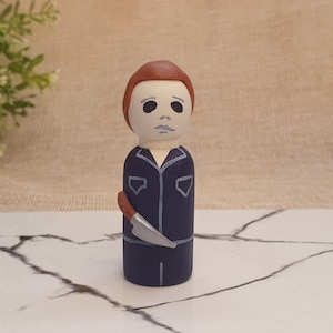 Horror Movie Collection / Halloween Peg Doll Set - Etsy