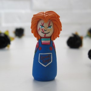 Chucky Peg Doll, Horror Collectibles, Gift for Horror Movie Fans ...