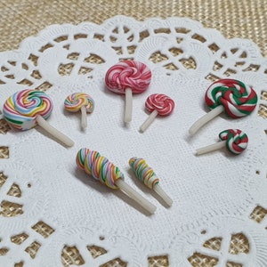 Miniature Lollipop Candy Dollhouse Accessory Sweet Food, 1 12 & 1 6 ...
