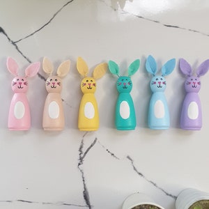 Easter Bunny Peg Doll, Baby Shower & 1st Birthday Bowl Filler, Colorful ...