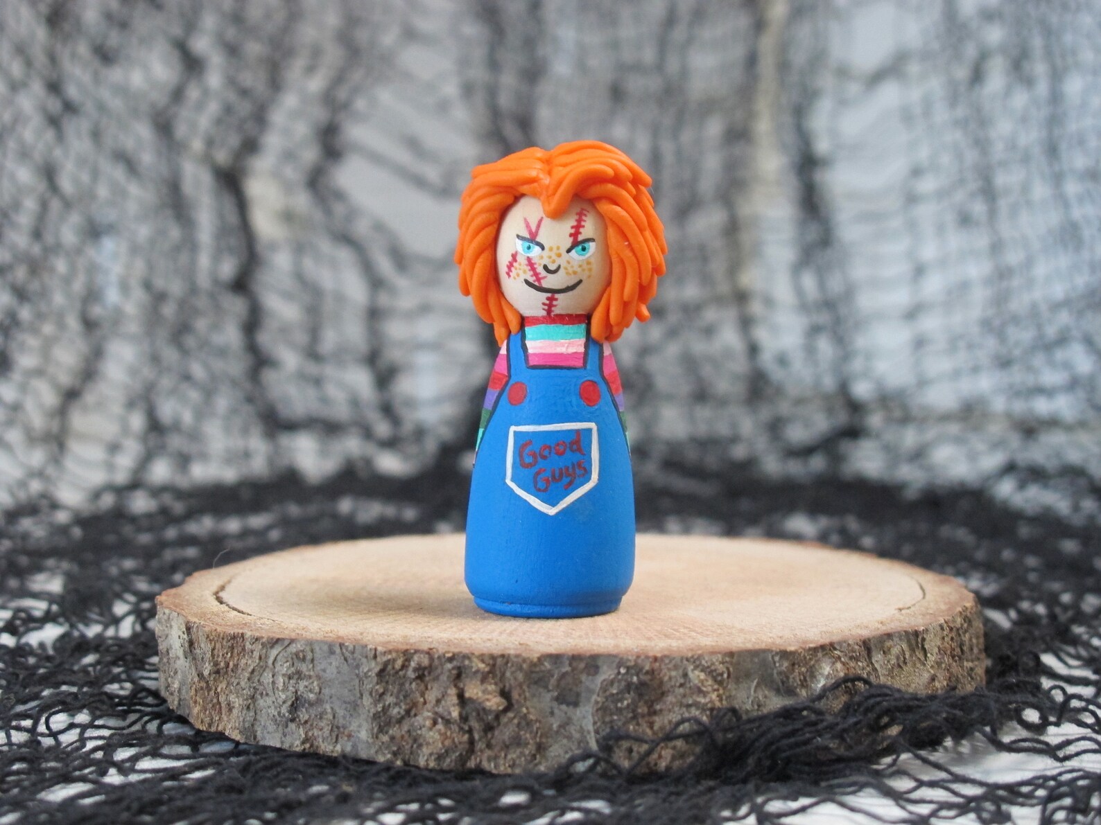 Chucky Peg Doll, Horror Collectibles, Gift for Horror Movie Fans ...