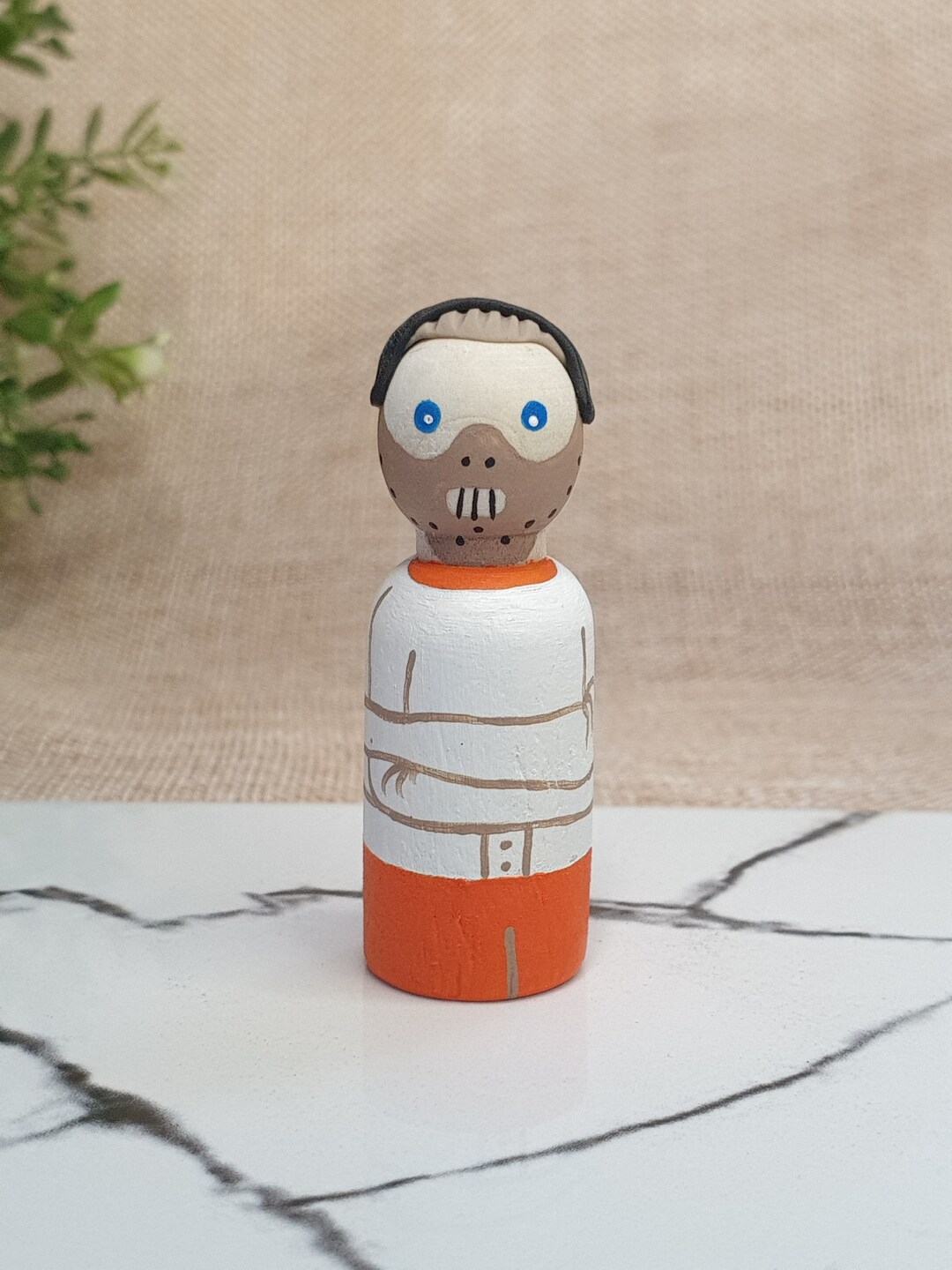 Hannibal Lecter Peg Doll, Gift for Silence of the Lambs Fan, Halloween ...