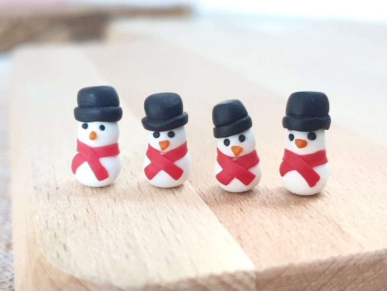 Miniature Snowman, Mini Toys for Christmas Dollhouse Home, 1:12 Scale ...