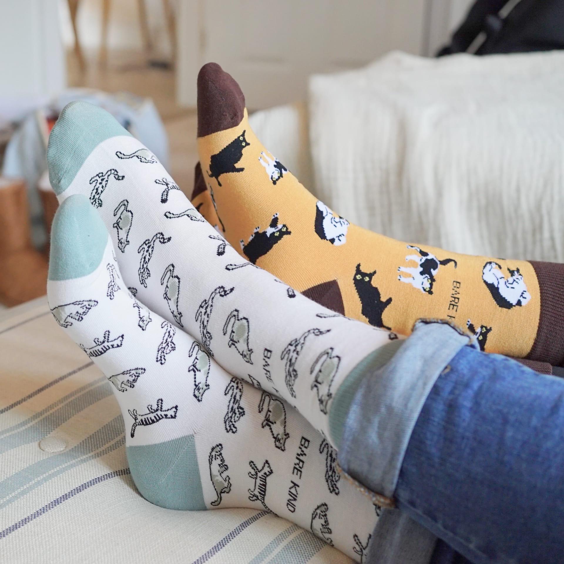 The Purr-fect Pair Bamboo Sock Set - Etsy