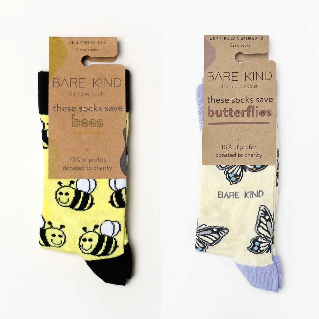 Winged Bugs 2 Pack Bamboo Sock Set - Etsy