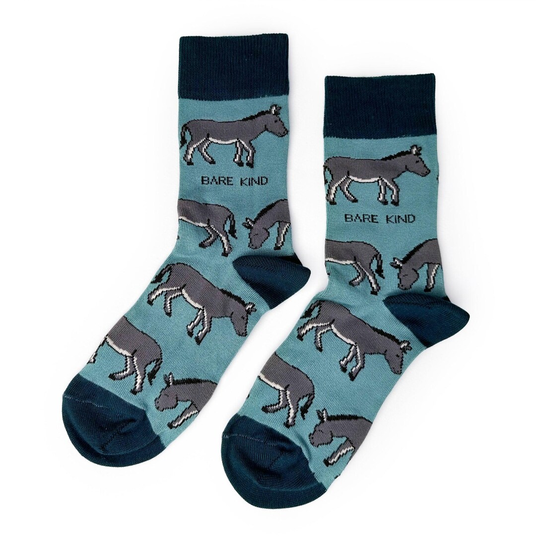 Save the Donkeys Bamboo Socks - Etsy