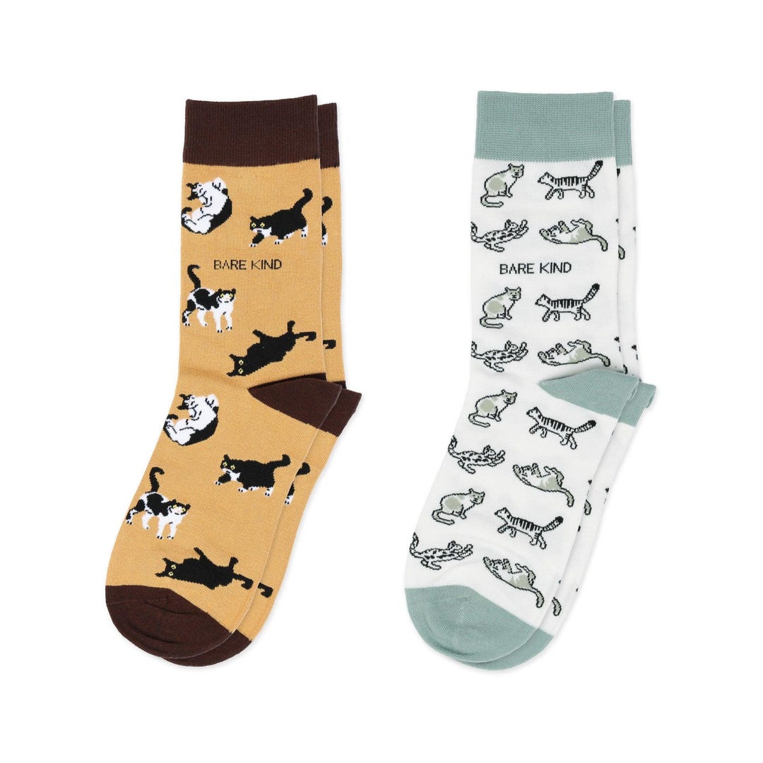 The Purr-fect Pair Bamboo Sock Set - Etsy