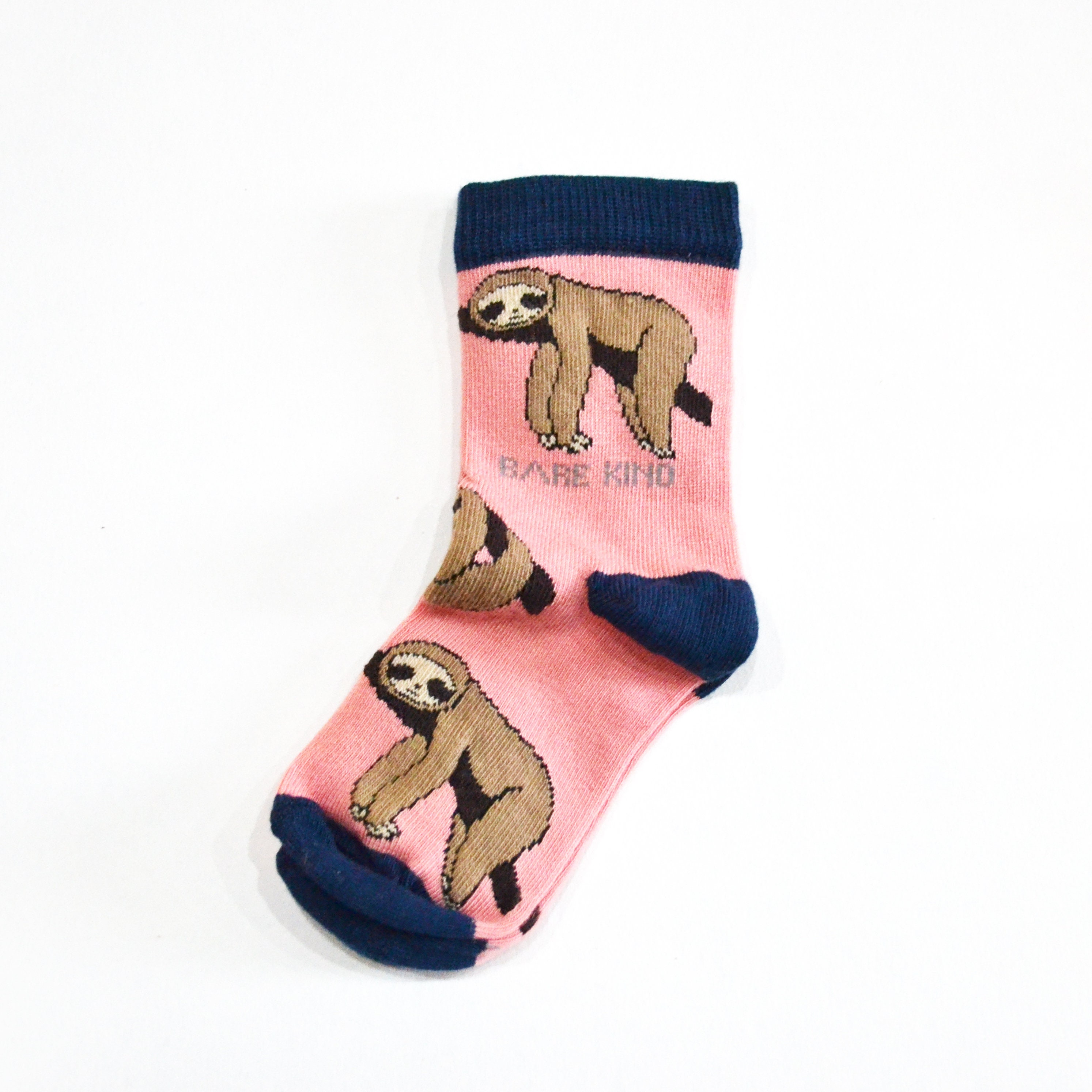 Kids Sloth Socks, Bamboo Sloth Socks, Pink Bamboo Socks, Cute Stocking ...