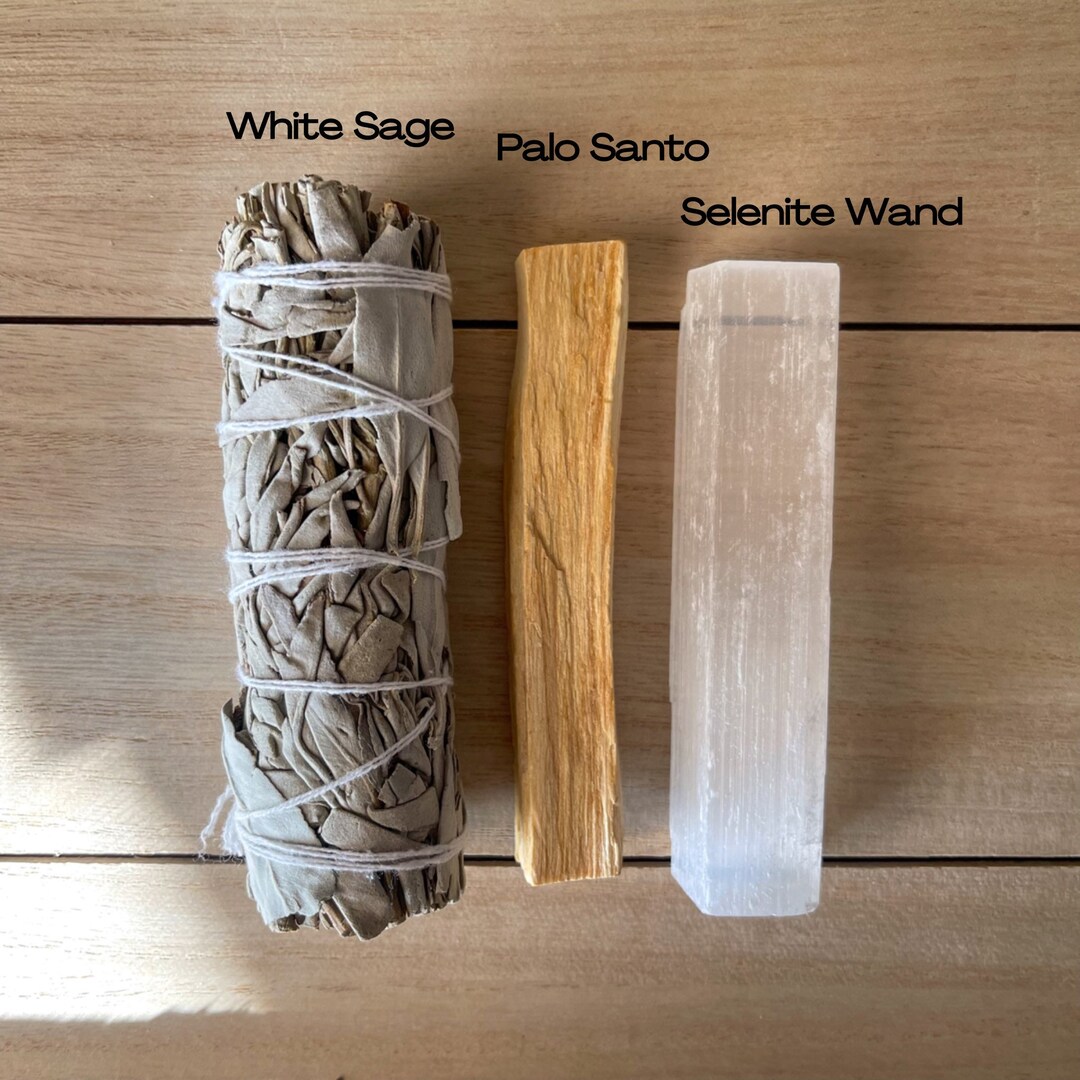 White Sage Smudge Kit for New Home Protection Crystal Kit for Beginners ...