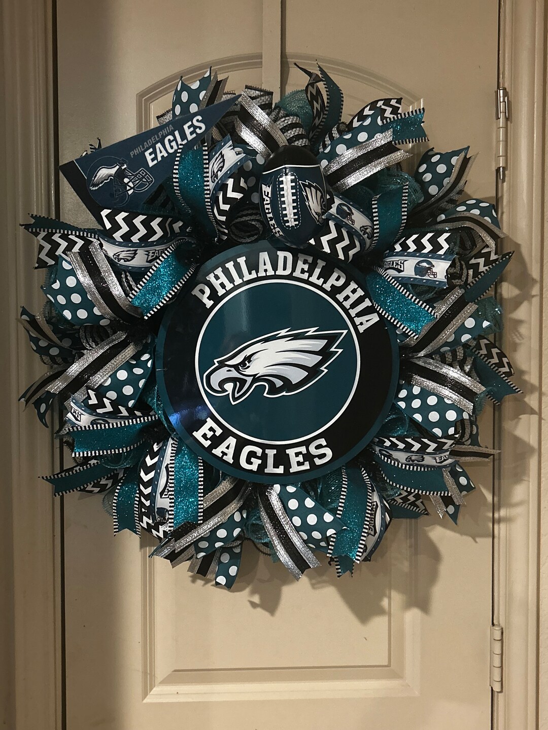 Philadelphia Eagles Wreath - Etsy