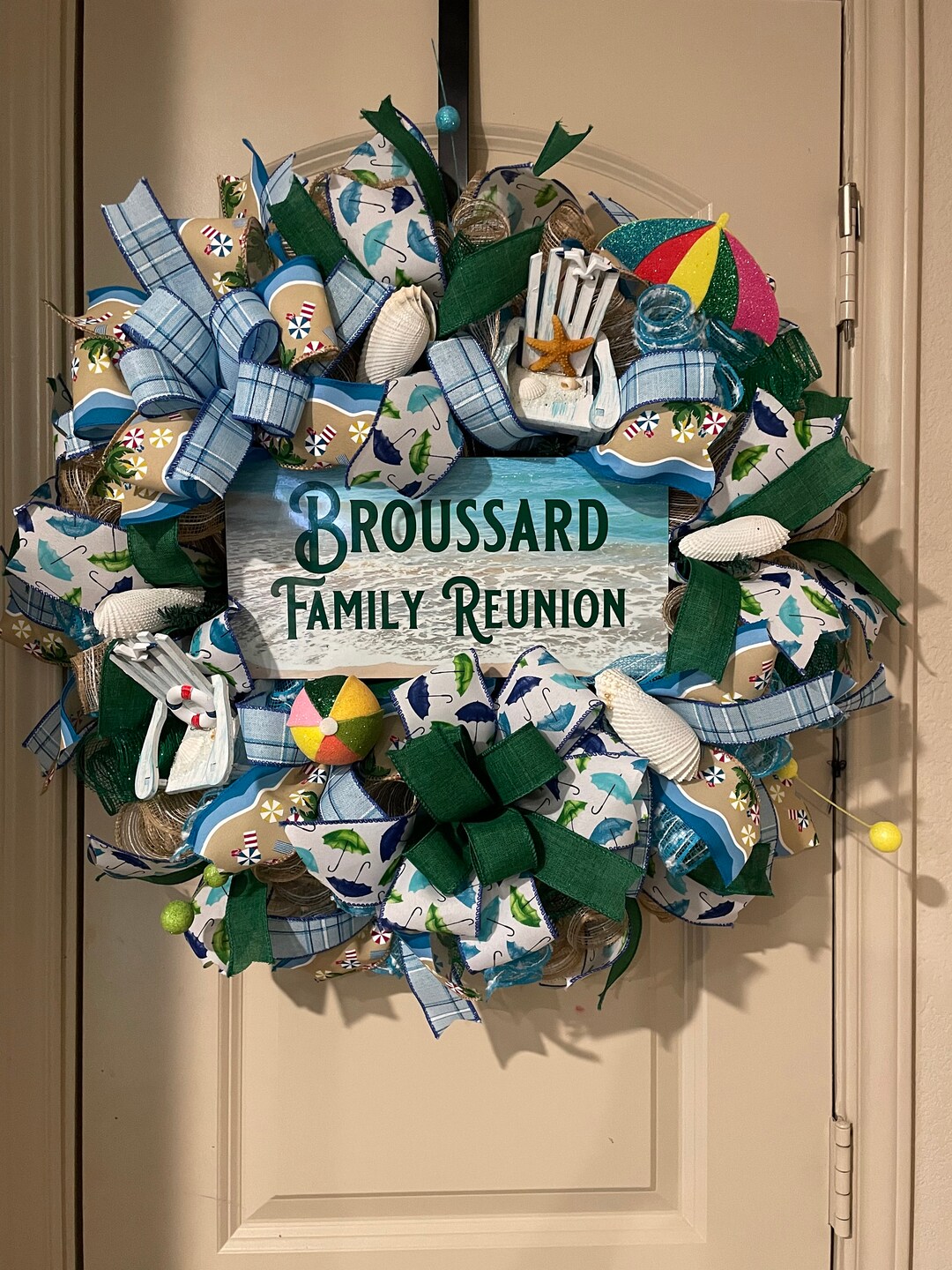 Personalized Family Reunion Wreath - Etsy