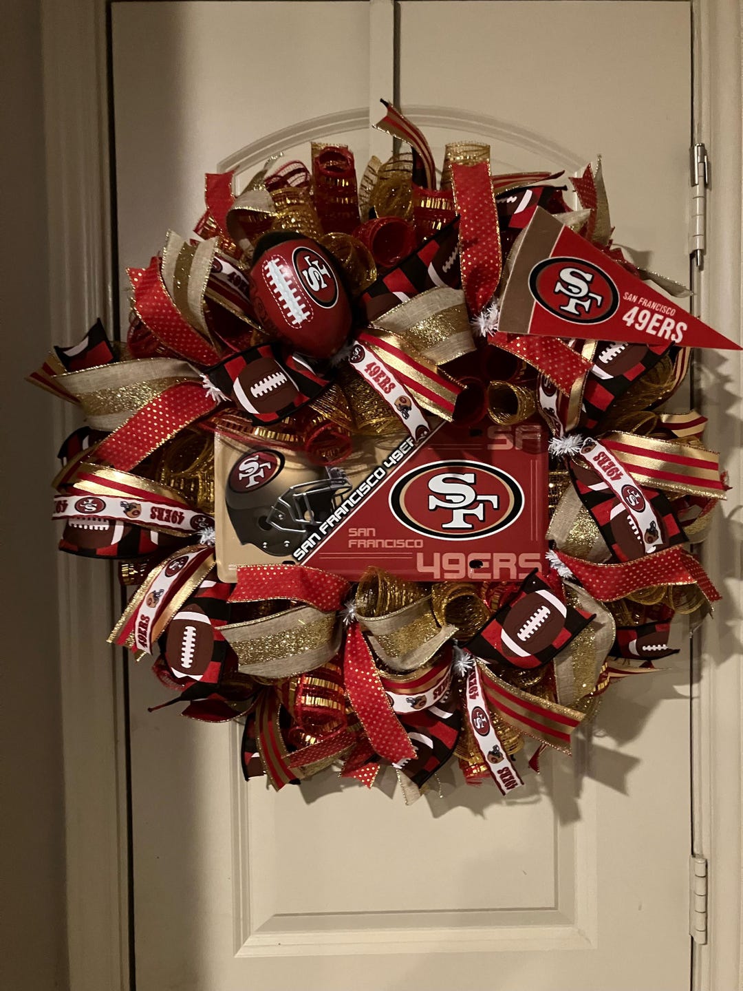 San Francisco 49ers Wreath - Etsy