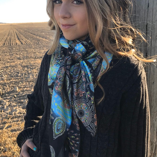 Western Scarf - Etsy