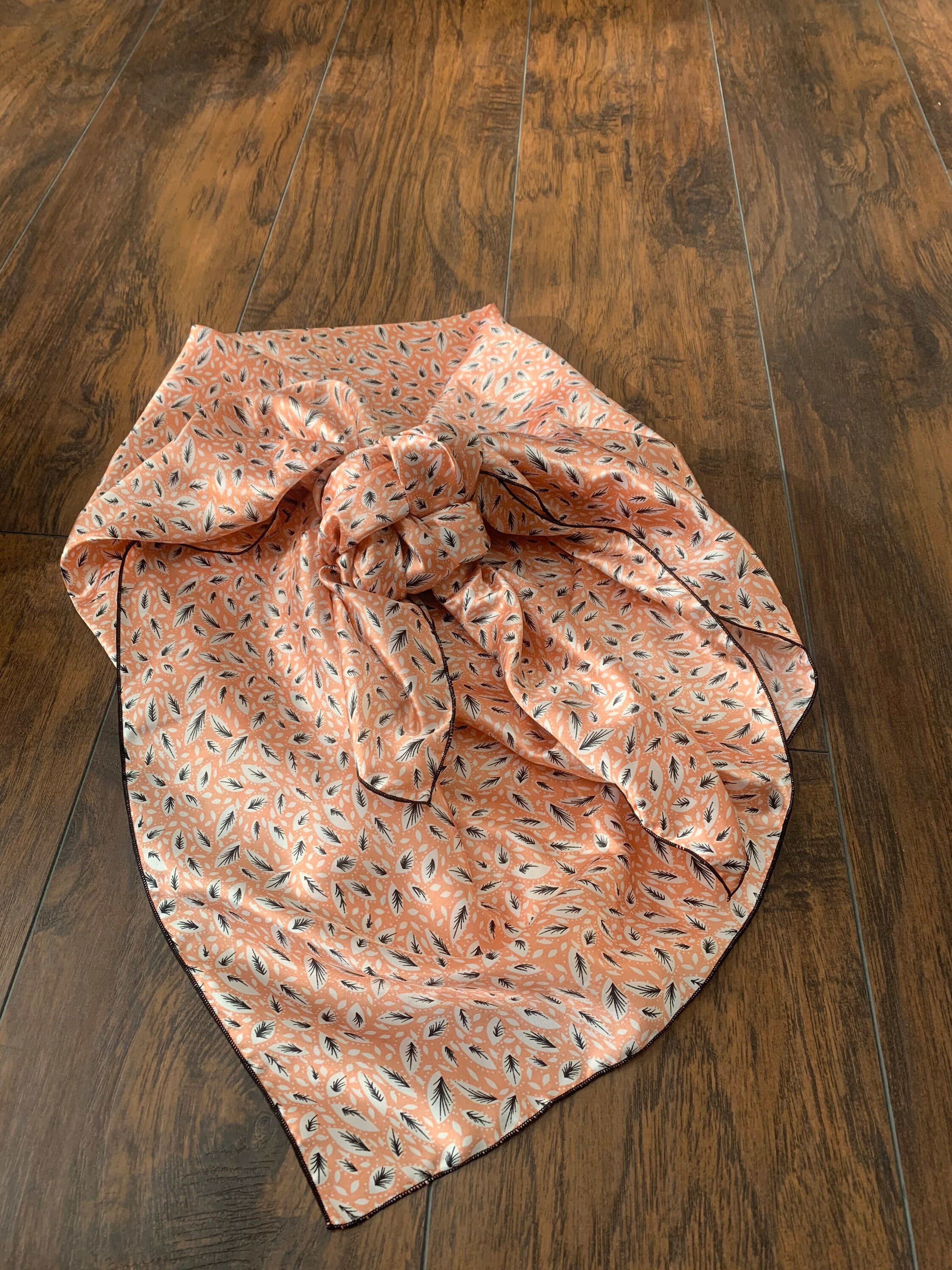 New cowboy Wildrag Western Neck Scarf Bandana Silky Leaf | Etsy