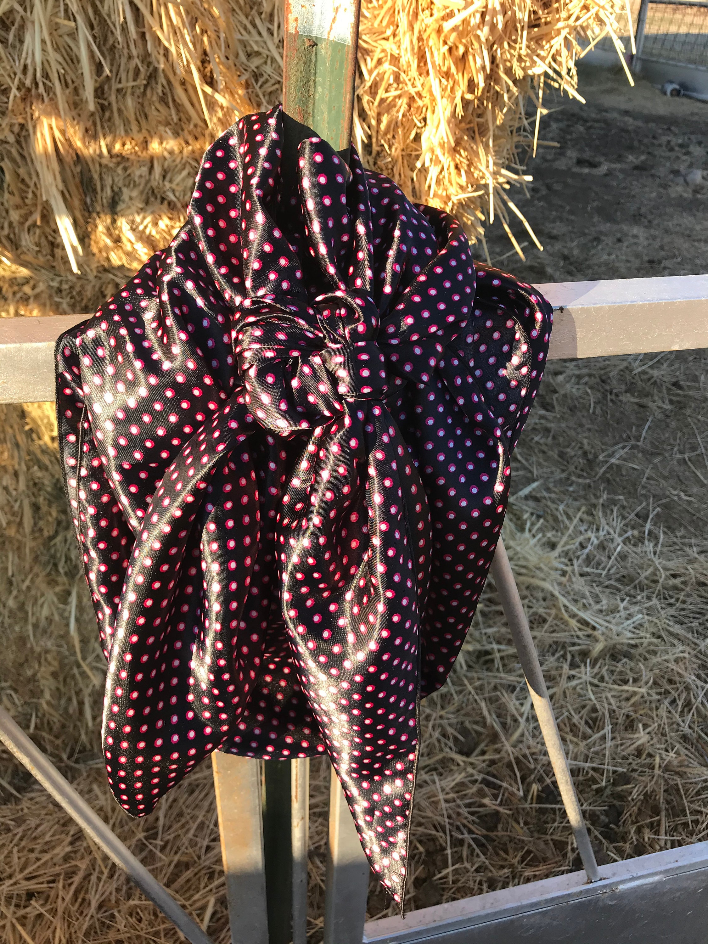 Small Polka Dot New Cowboy Wildrag Western Neck Scarf Bandana Silky - Etsy