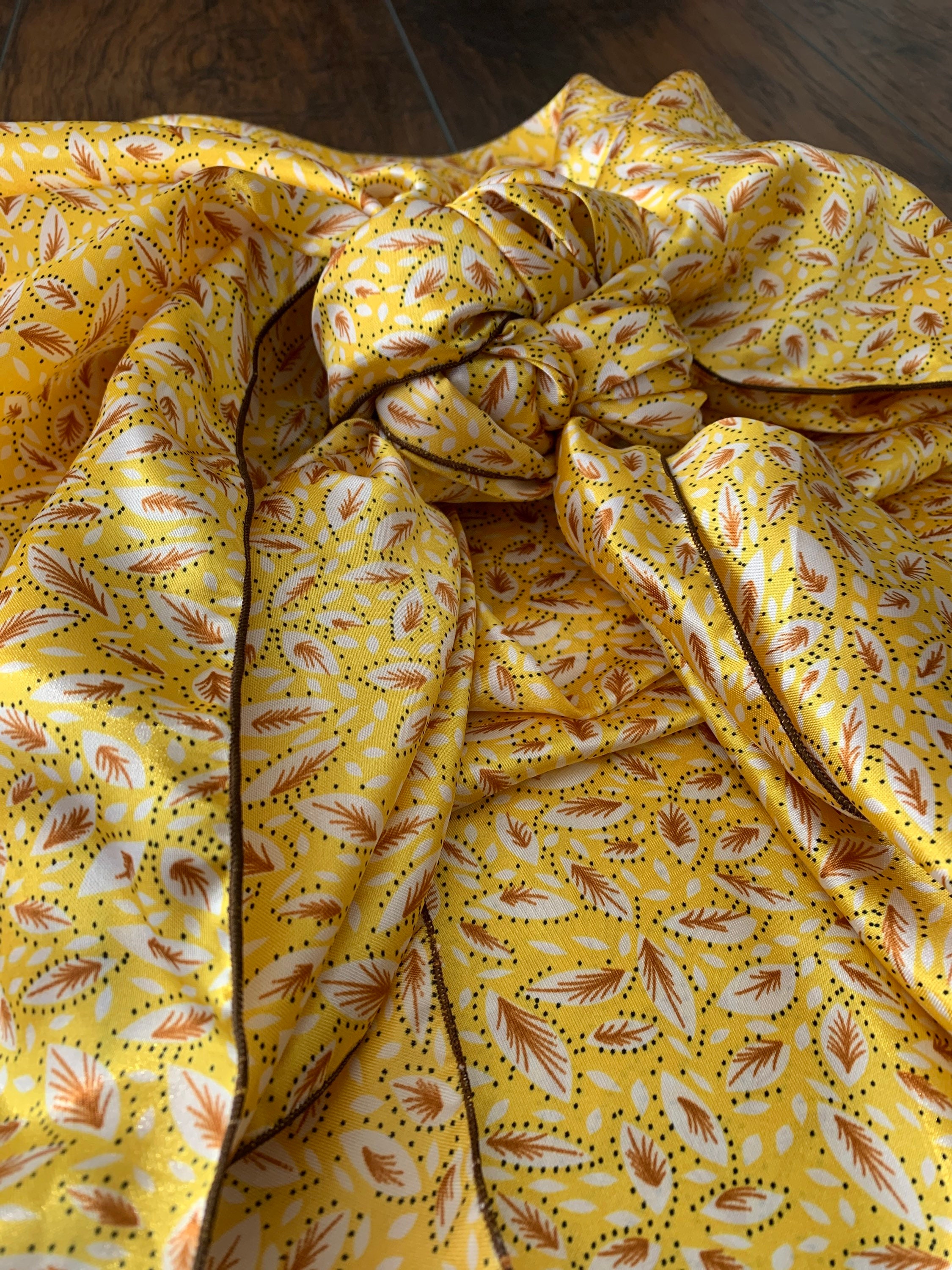 New Cowboy Wildrag Western Neck Scarf Bandana Silky Leaf Pattern - Etsy