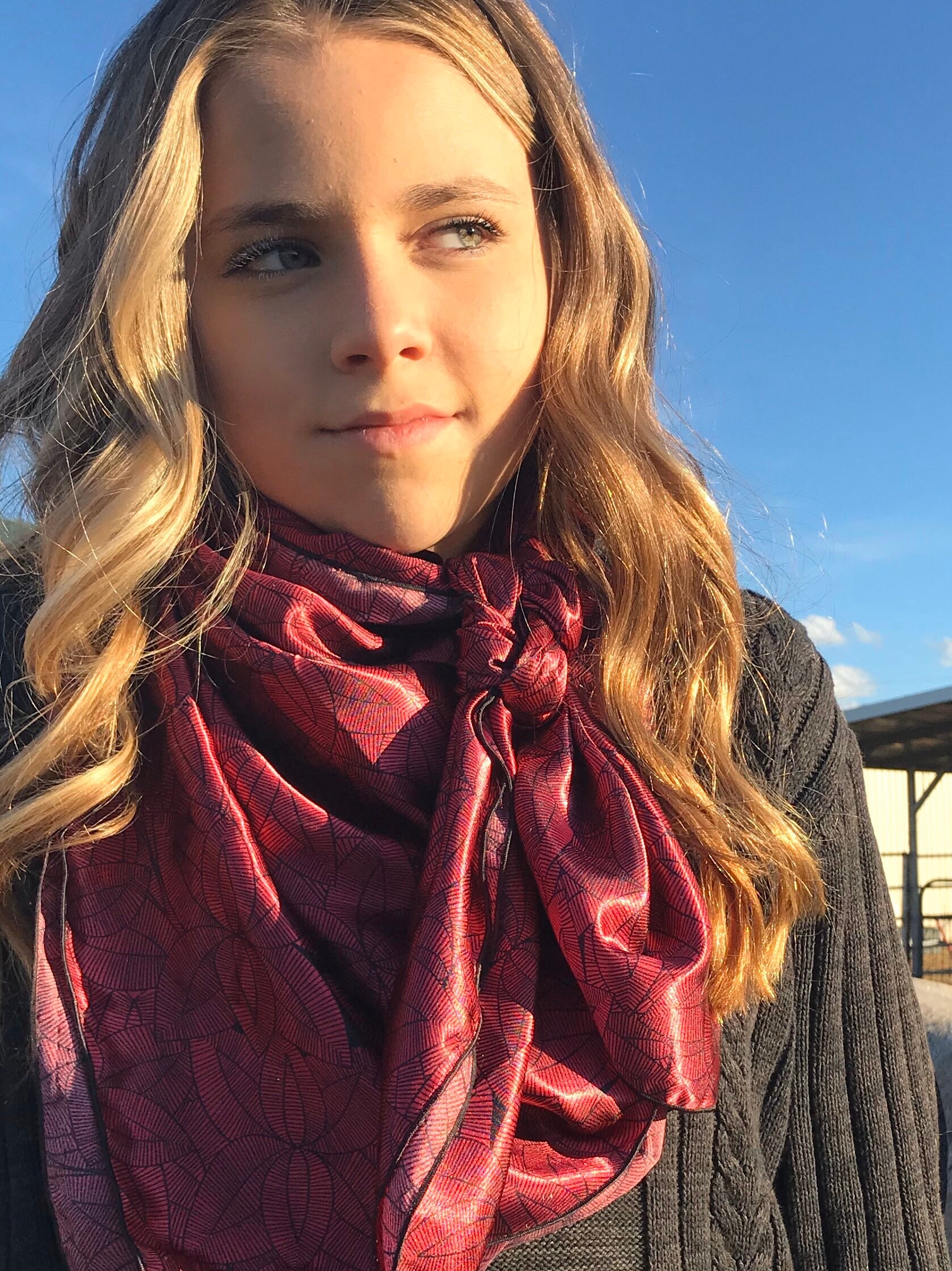 Lotus Flower Cowboy Wild Rag Western Neck Scarf Bandana Silky - Etsy