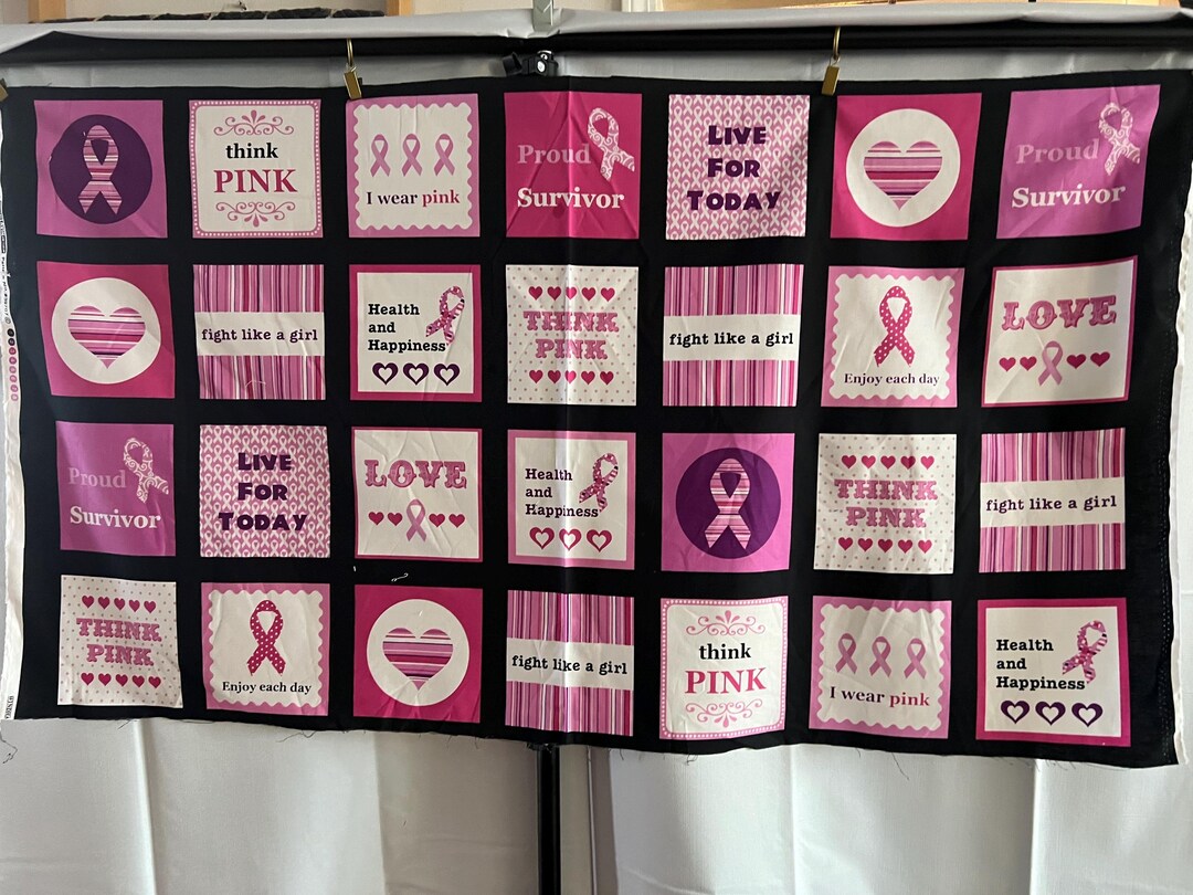 Think Pink Pattern#39707 Breast Cancer Panel - Etsy