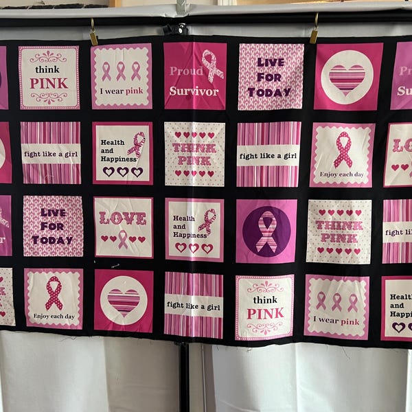Breast Cancer Fabric - Etsy