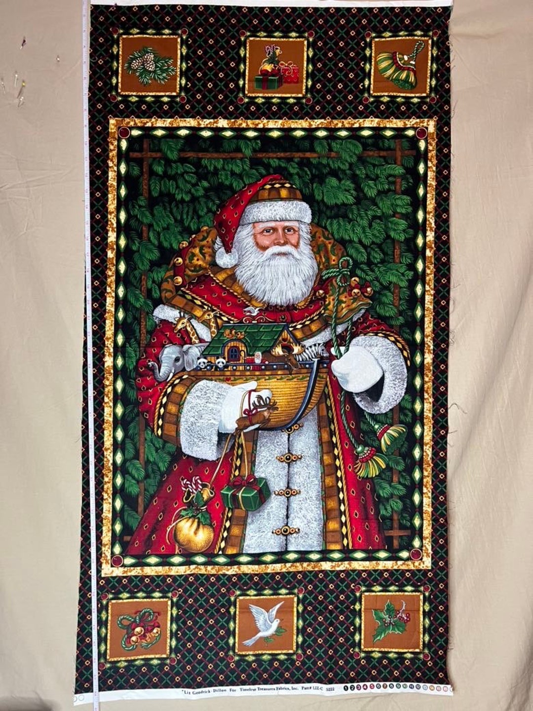 Liz Goodrich Dillion Santa Panel - Etsy