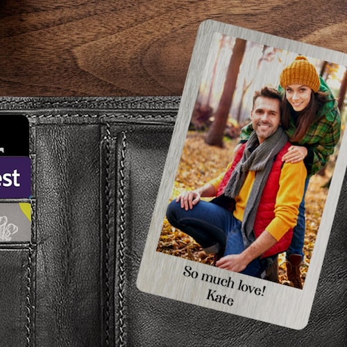 Personalised Metal Photo Wallet Card - Etsy