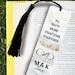 Personalised to Many Chapters Together Bookmark With Tassel / Gift for ...