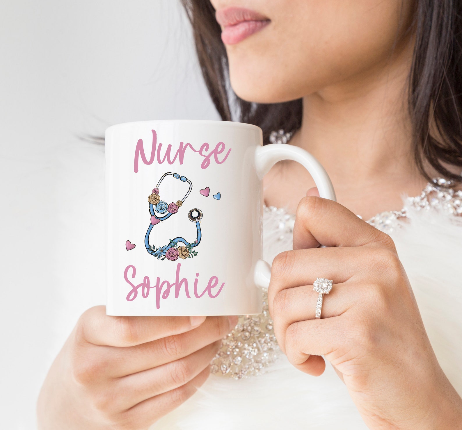 Personalised Nurse Mug With Name / NHS Nurse Thank You Gift / New Nurse ...