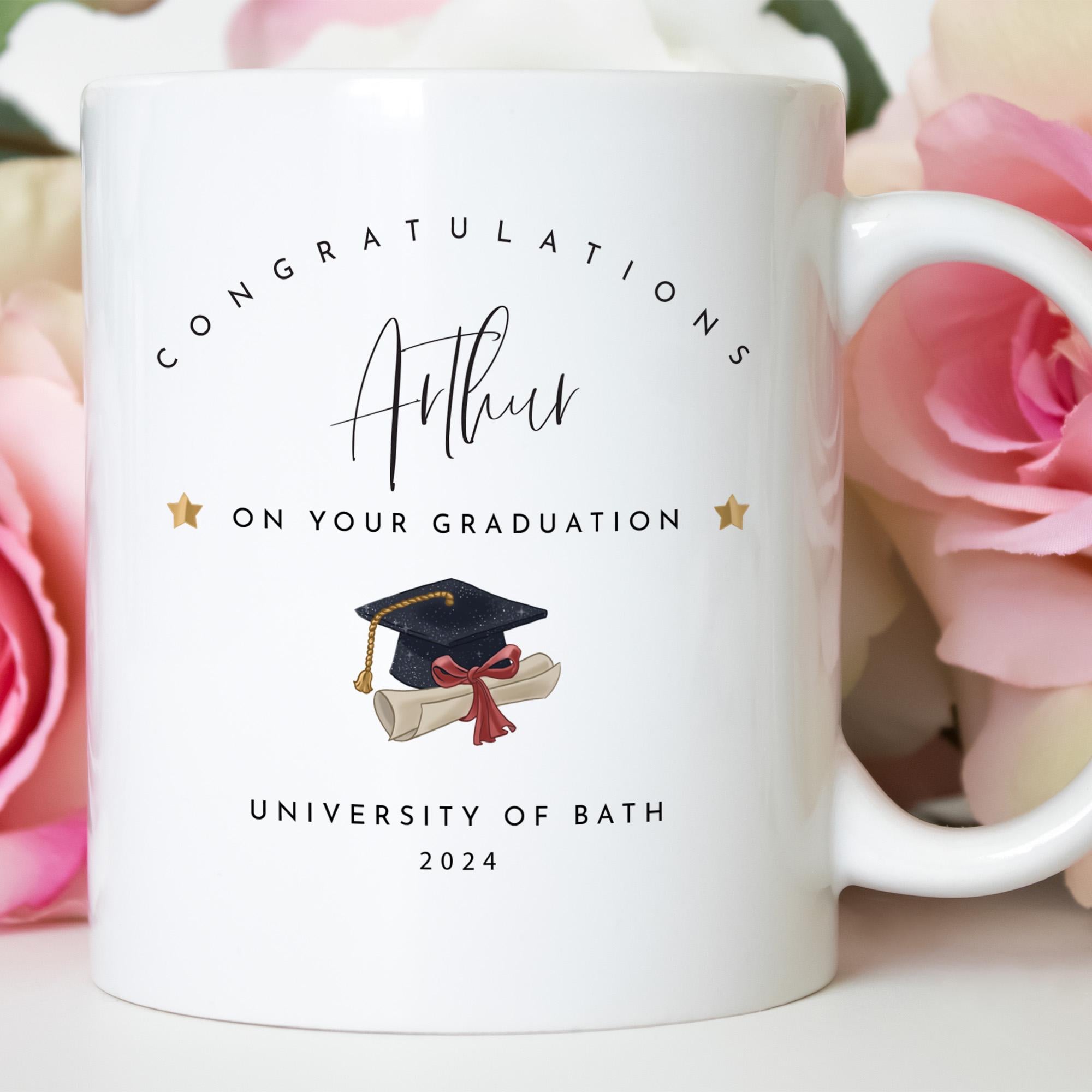 Personalised Graduation Mug With Name and Year Custom University Gift ...