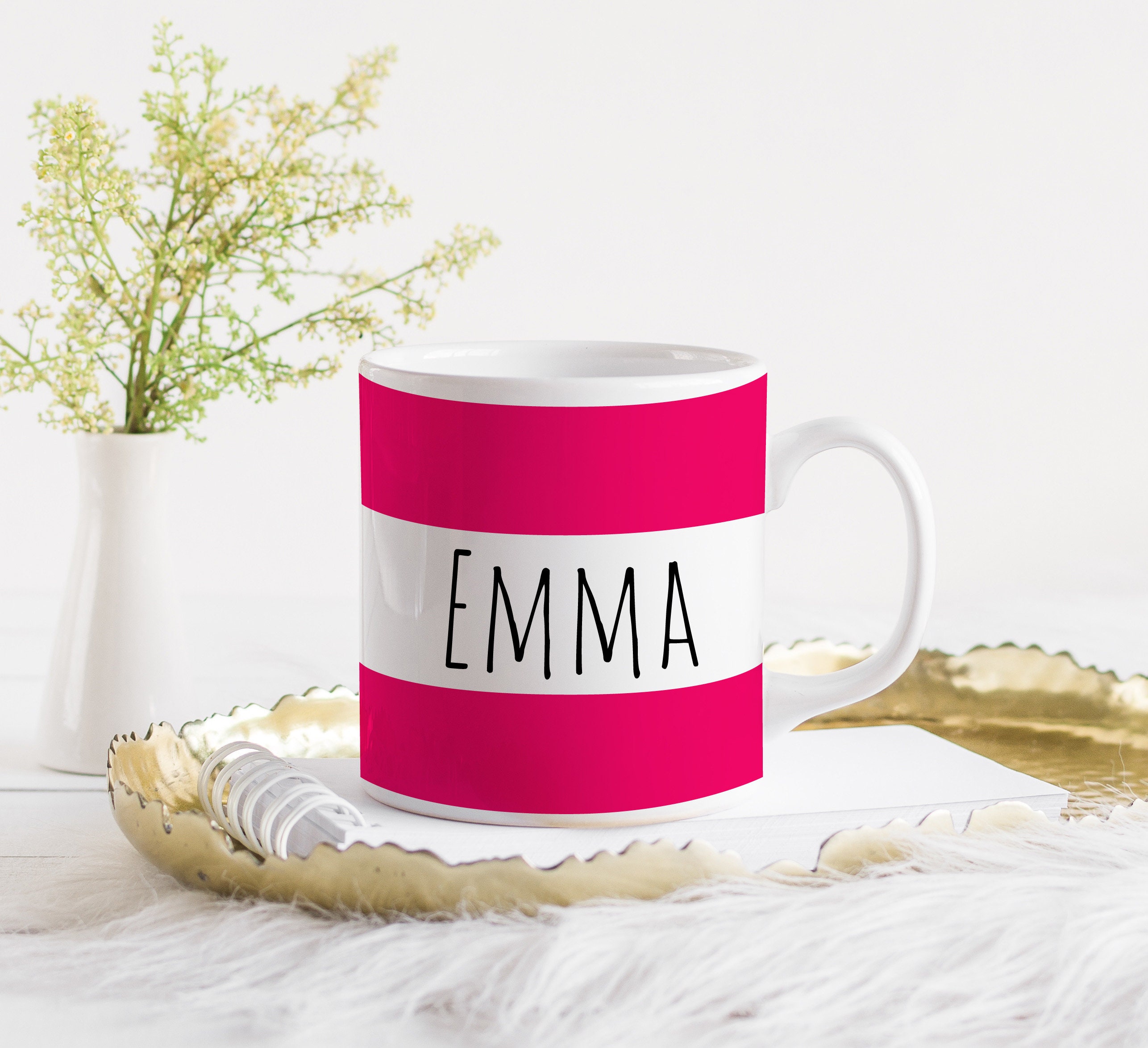Personalised Name Mug / Christmas Gift for Him or Her / | Etsy