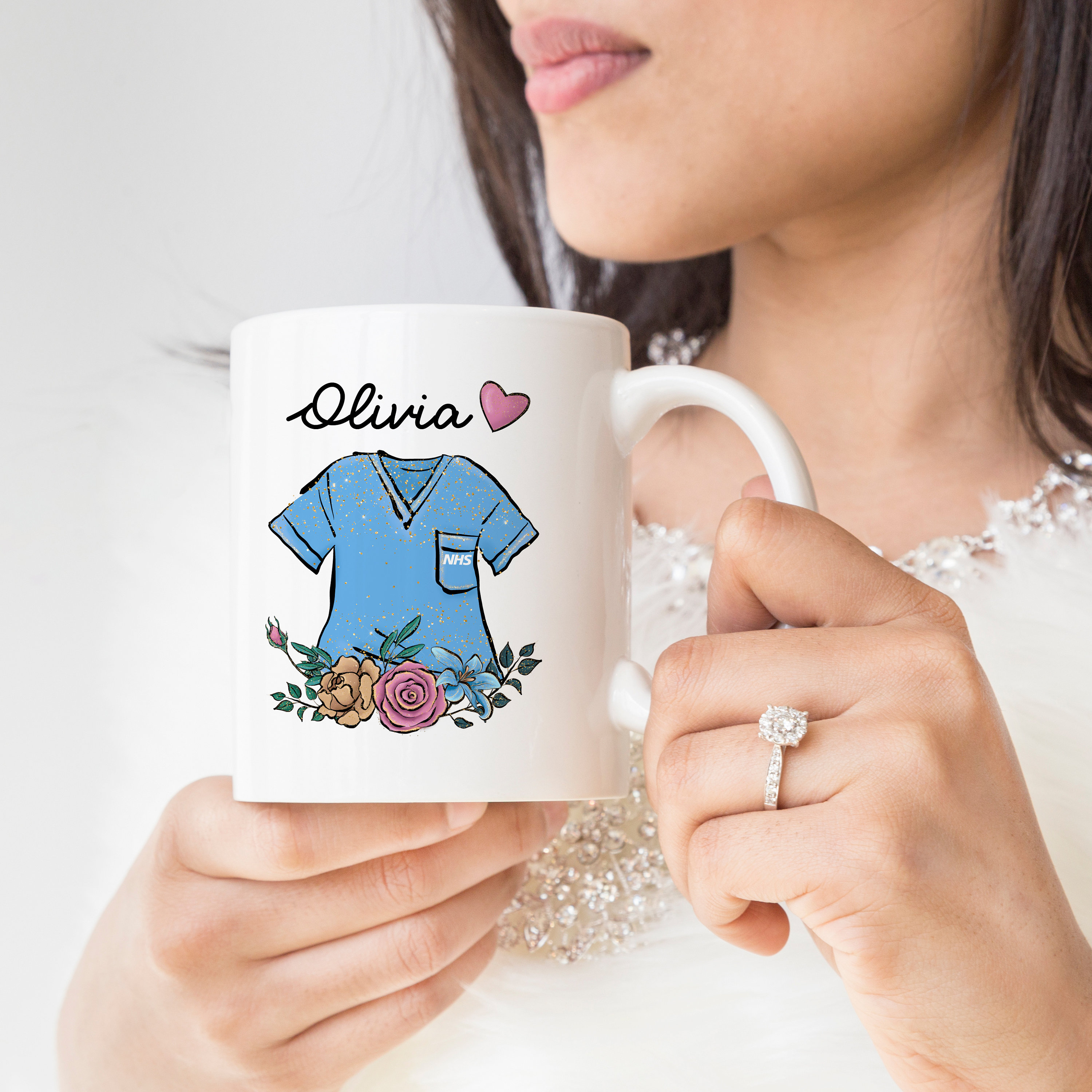 Personalised Nurse Mug With Name / NHS Nurse Thank You Gift / New Nurse ...