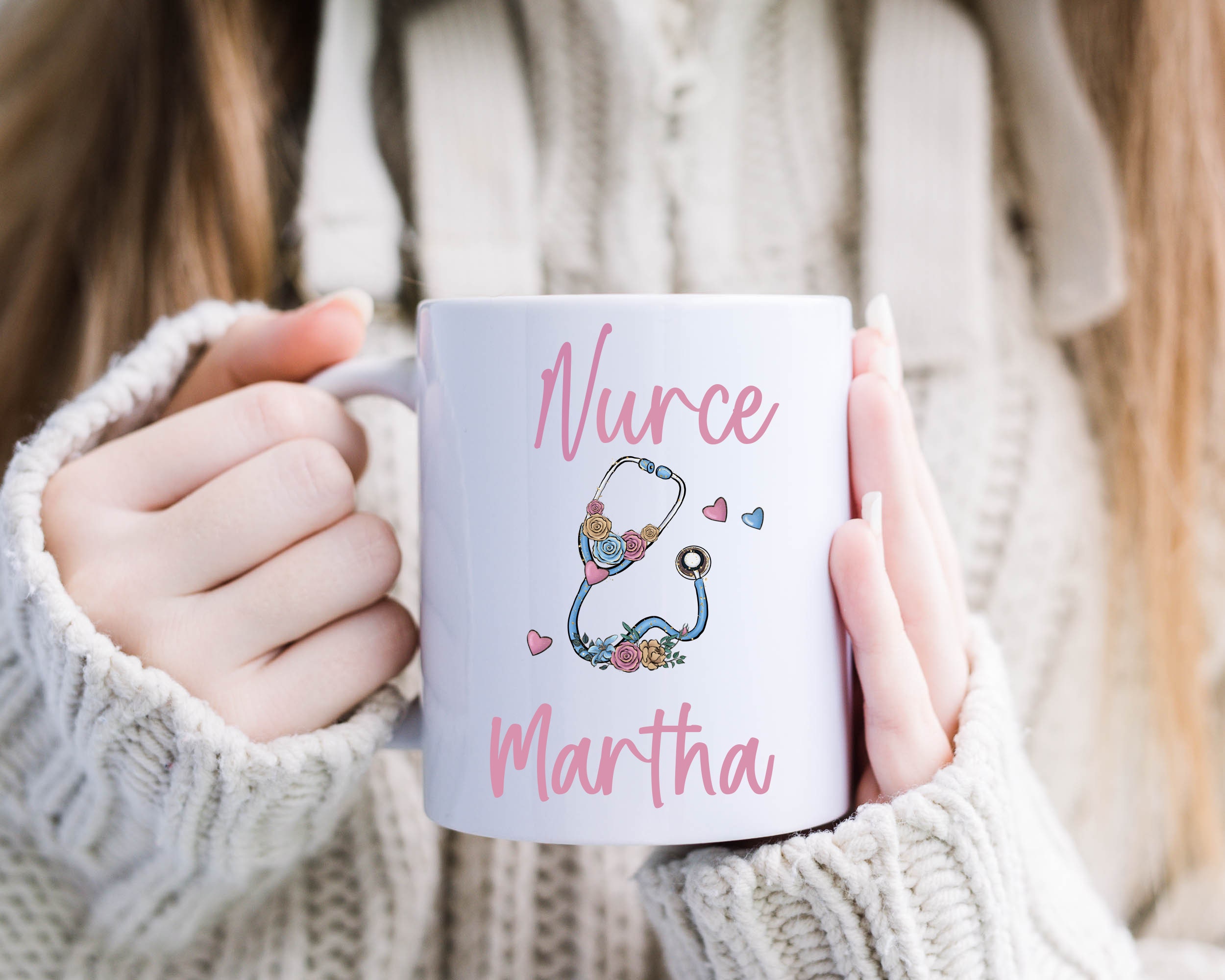 Personalised Nurse Mug With Name / NHS Nurse Thank You Gift / New Nurse ...