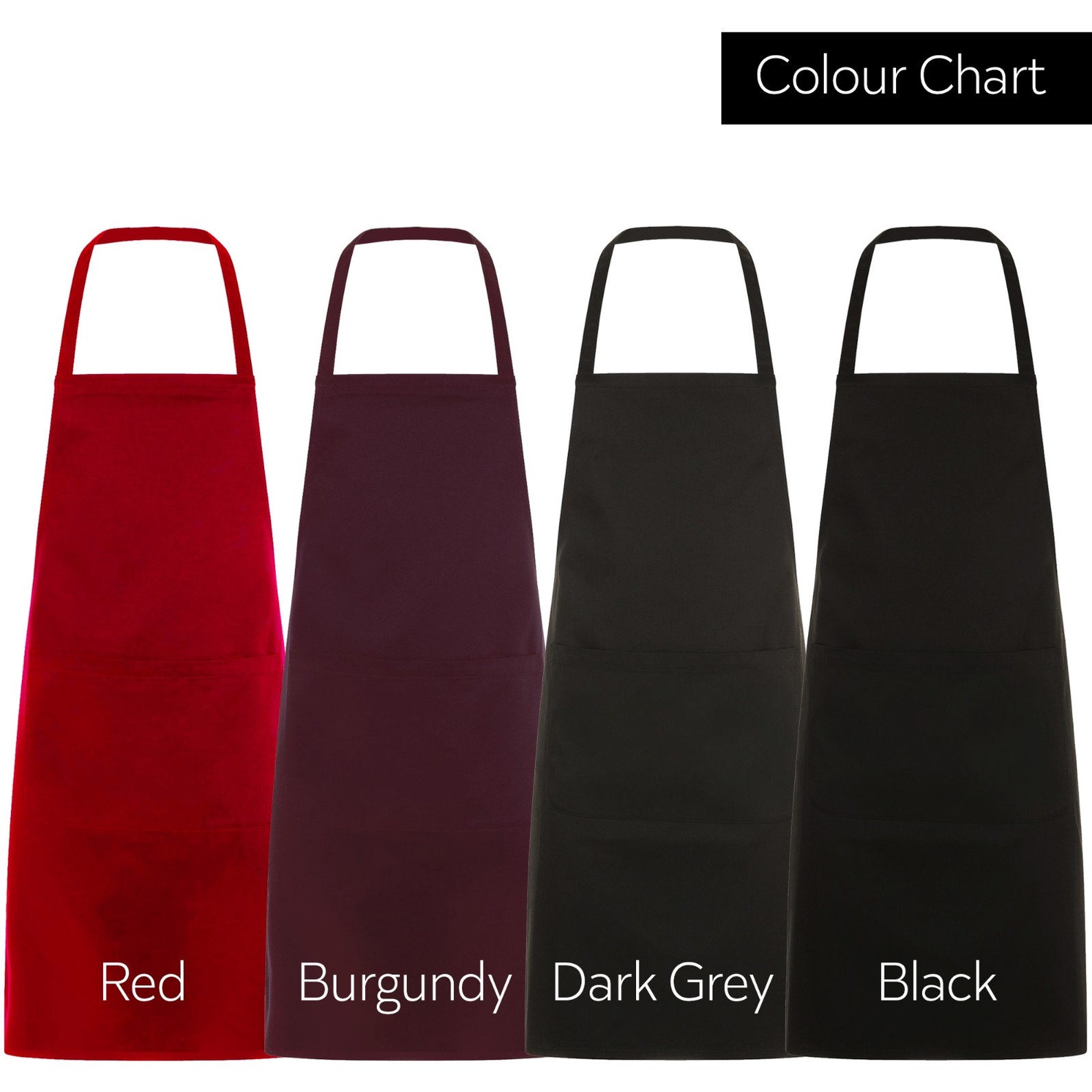 Head Chef and Sous Chef Aprons With Name / SET OF 2 / Cute Valentine's ...