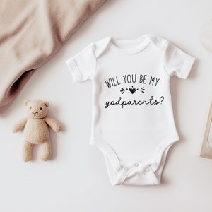 Will You Be My Godparents Baby Bodysuit / Godparents Christening ...
