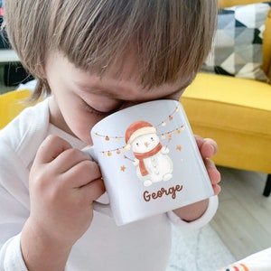 Personalised Kids Christmas Mug With Child’s Name Boy Girl Gift for Son ...